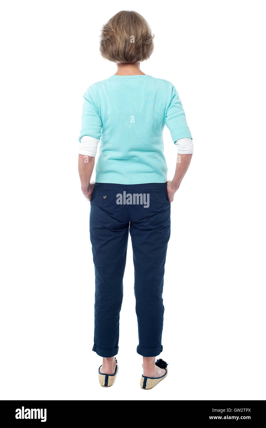 Back facing Cut Out Stock Images & Pictures - Alamy