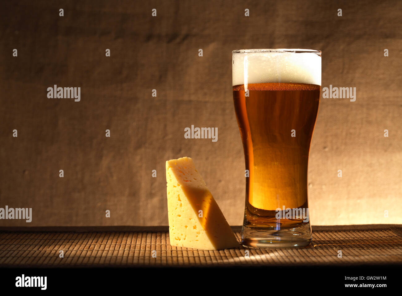Beer And Cheese Stock Photo - Alamy