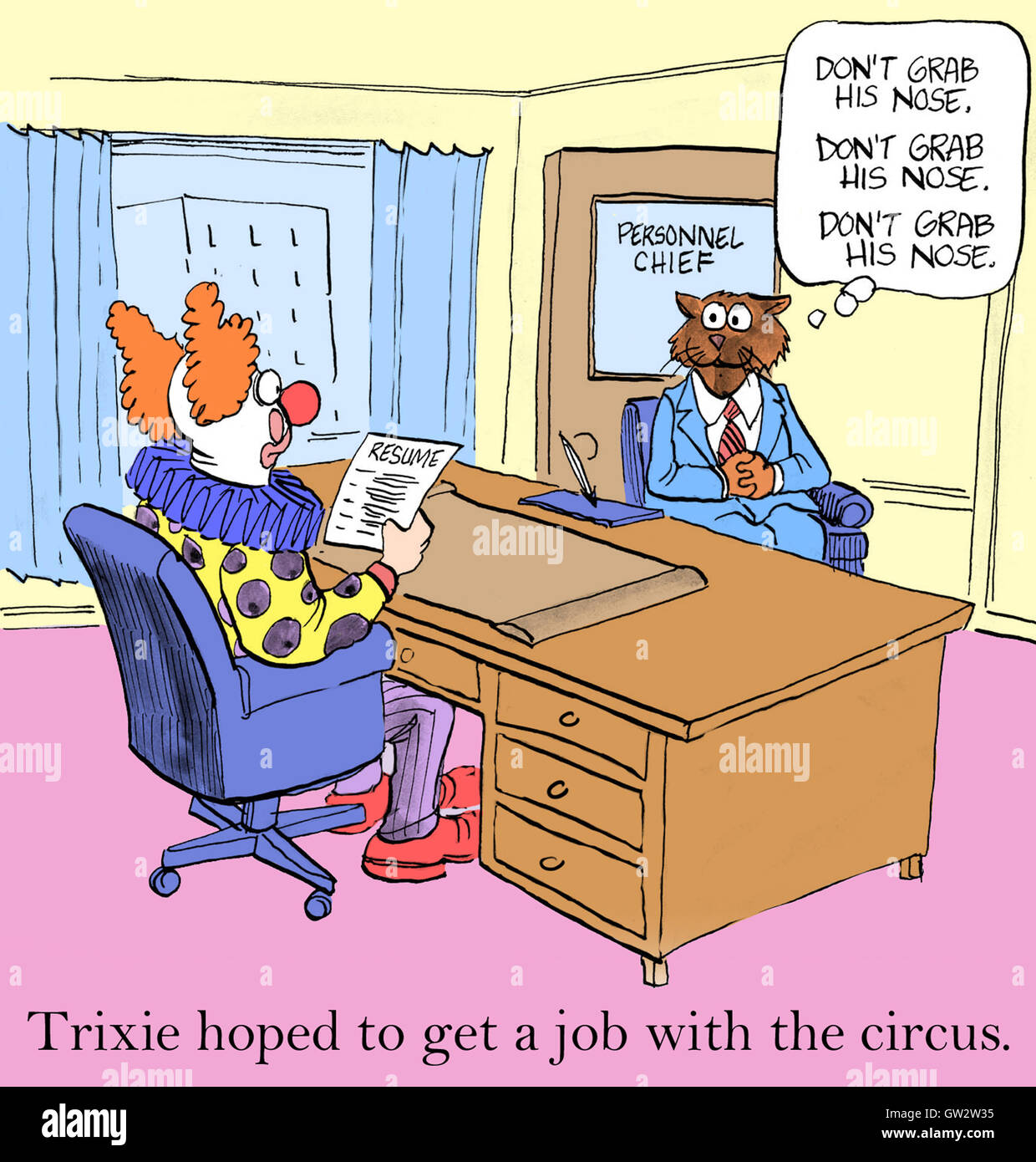 Interview cartoon hi-res stock photography and images - Alamy