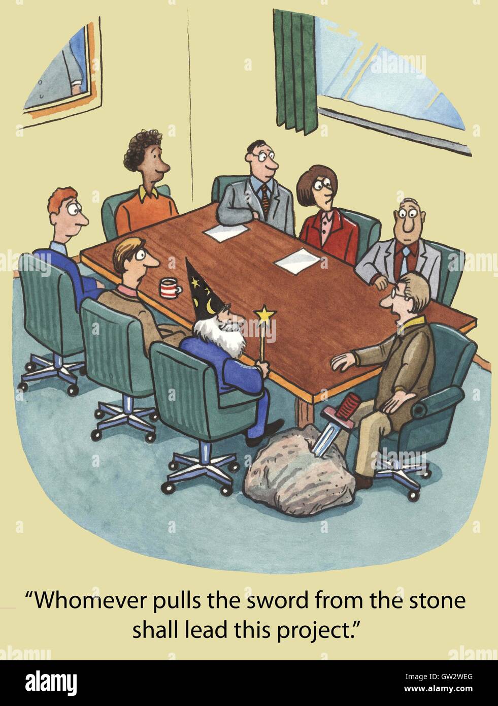 Project manager cartoon hi-res stock photography and images - Alamy