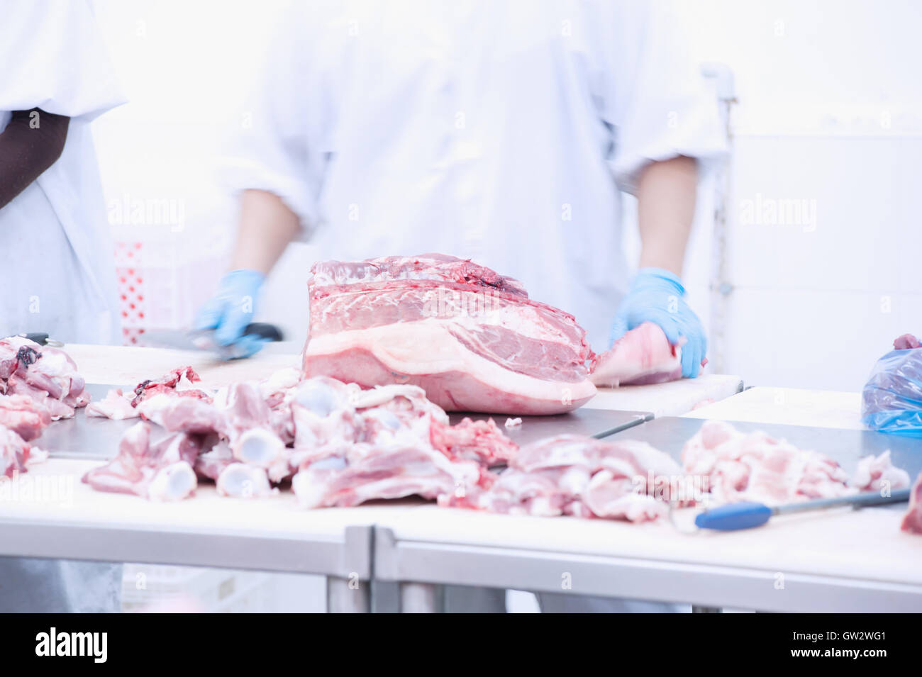 Pork in container butcher shop hi-res stock photography and images - Alamy