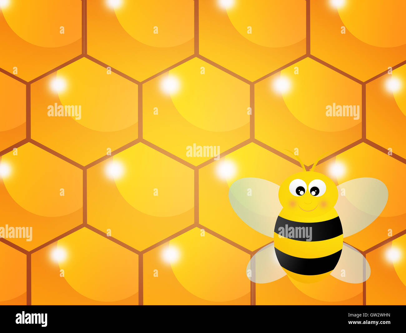 Stylized bee hi-res stock photography and images - Alamy
