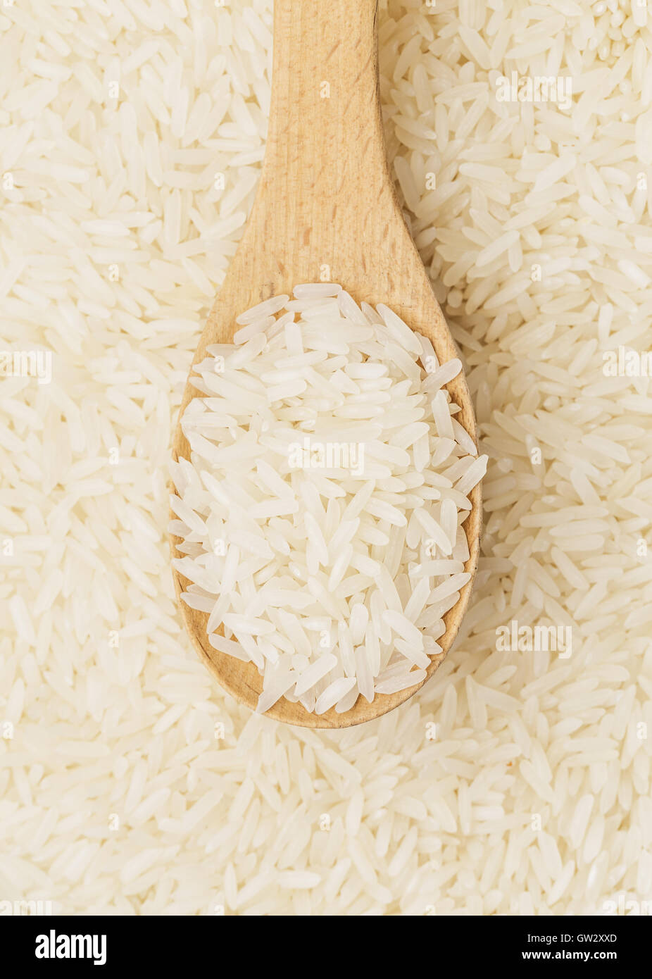 White rice on spoon Stock Photo - Alamy