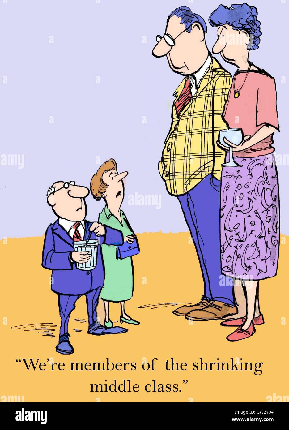 Shrinking Middle Class Stock Photo - Alamy