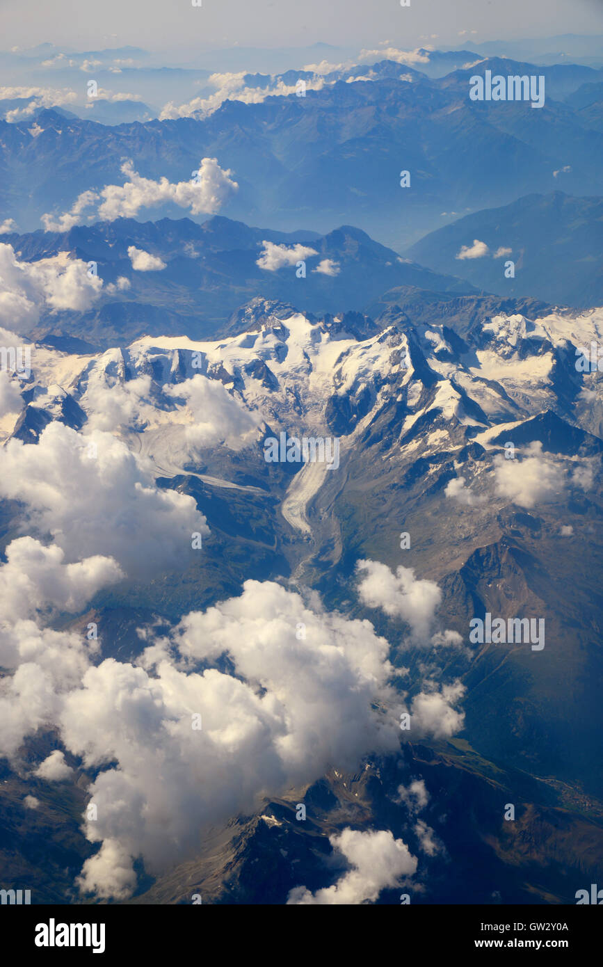 Aerial view of the Alps, Switzerland Stock Photo - Alamy