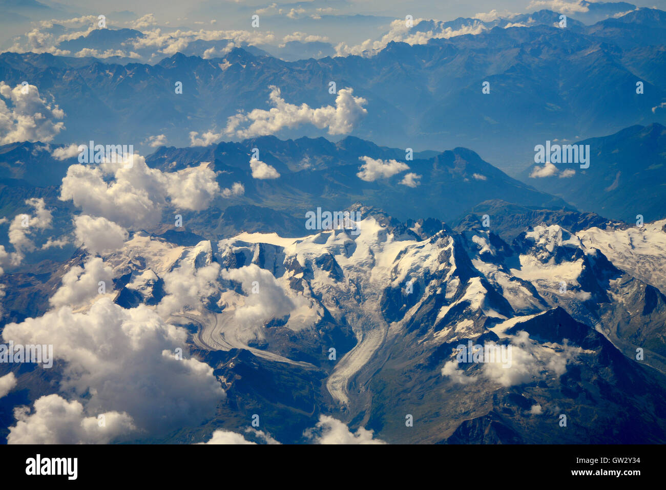 Aerial view of the Alps, Switzerland Stock Photo - Alamy