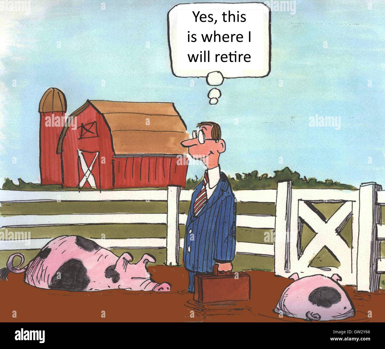 Humorous farming hi-res stock photography and images - Alamy