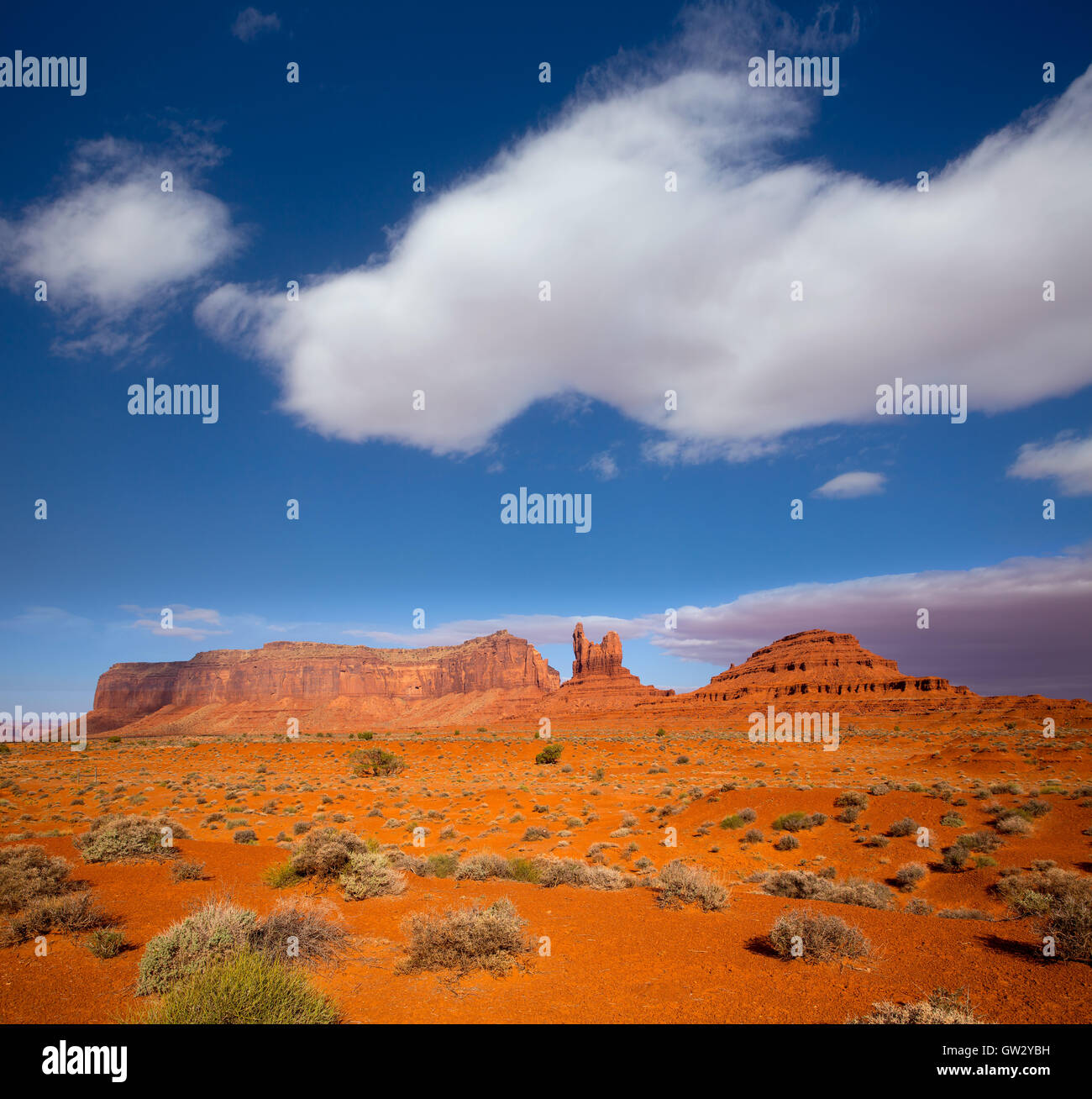 View from US 163 Scenic road to Monument Valley Utah Stock Photo - Alamy