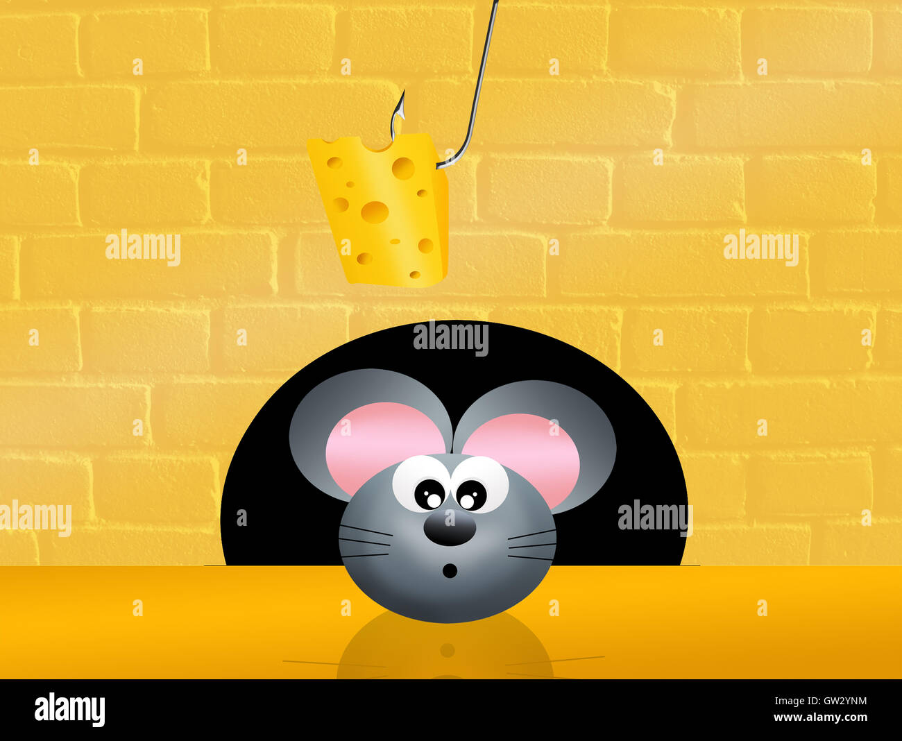 Mouse and cheese Stock Photo - Alamy