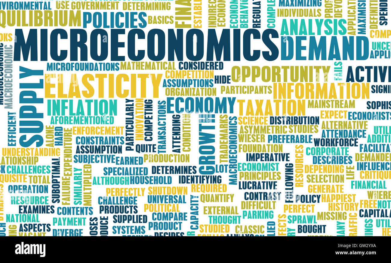Microeconomics Stock Photo - Alamy