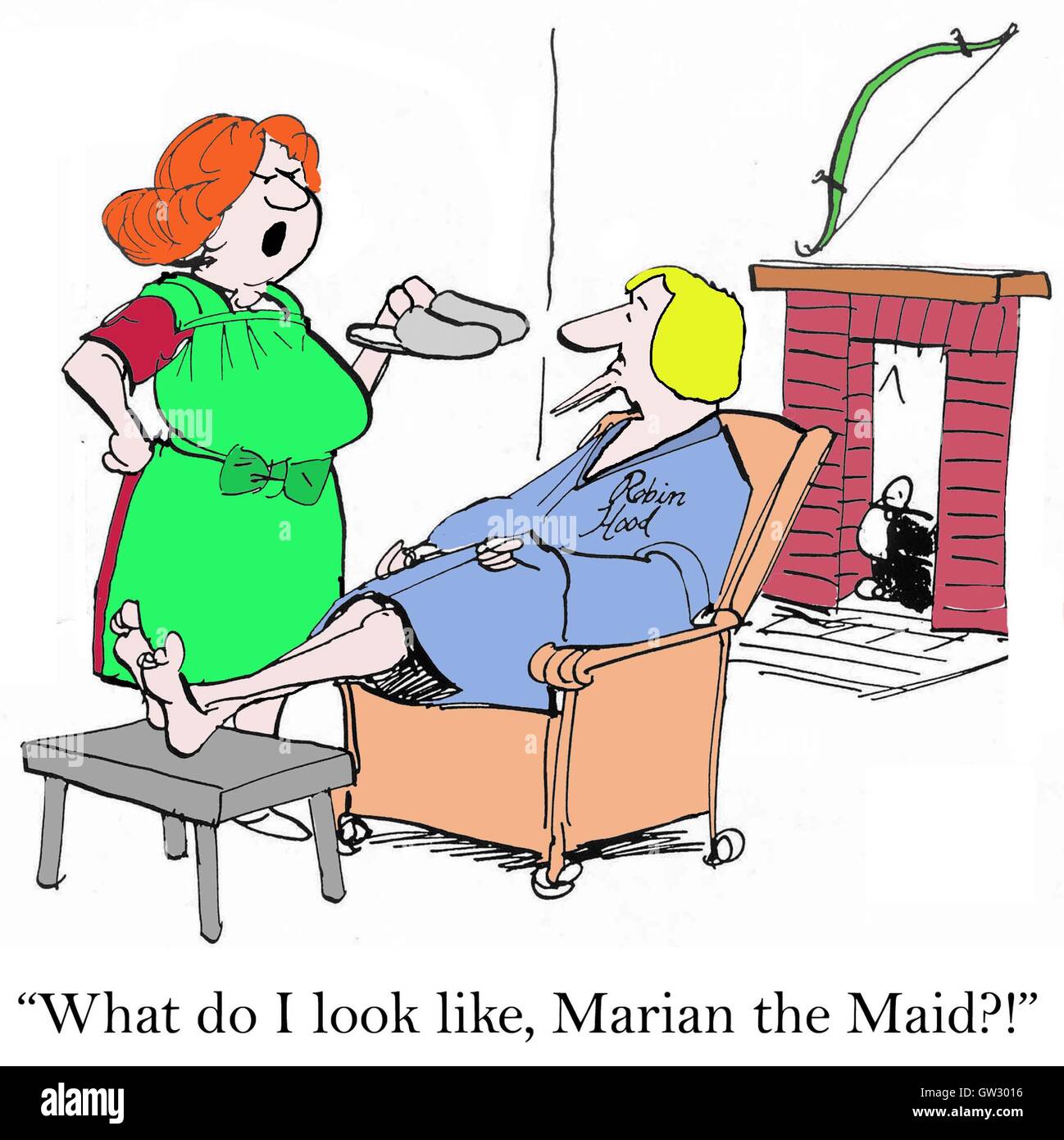 Cartoon maid hi-res stock photography and images - Alamy