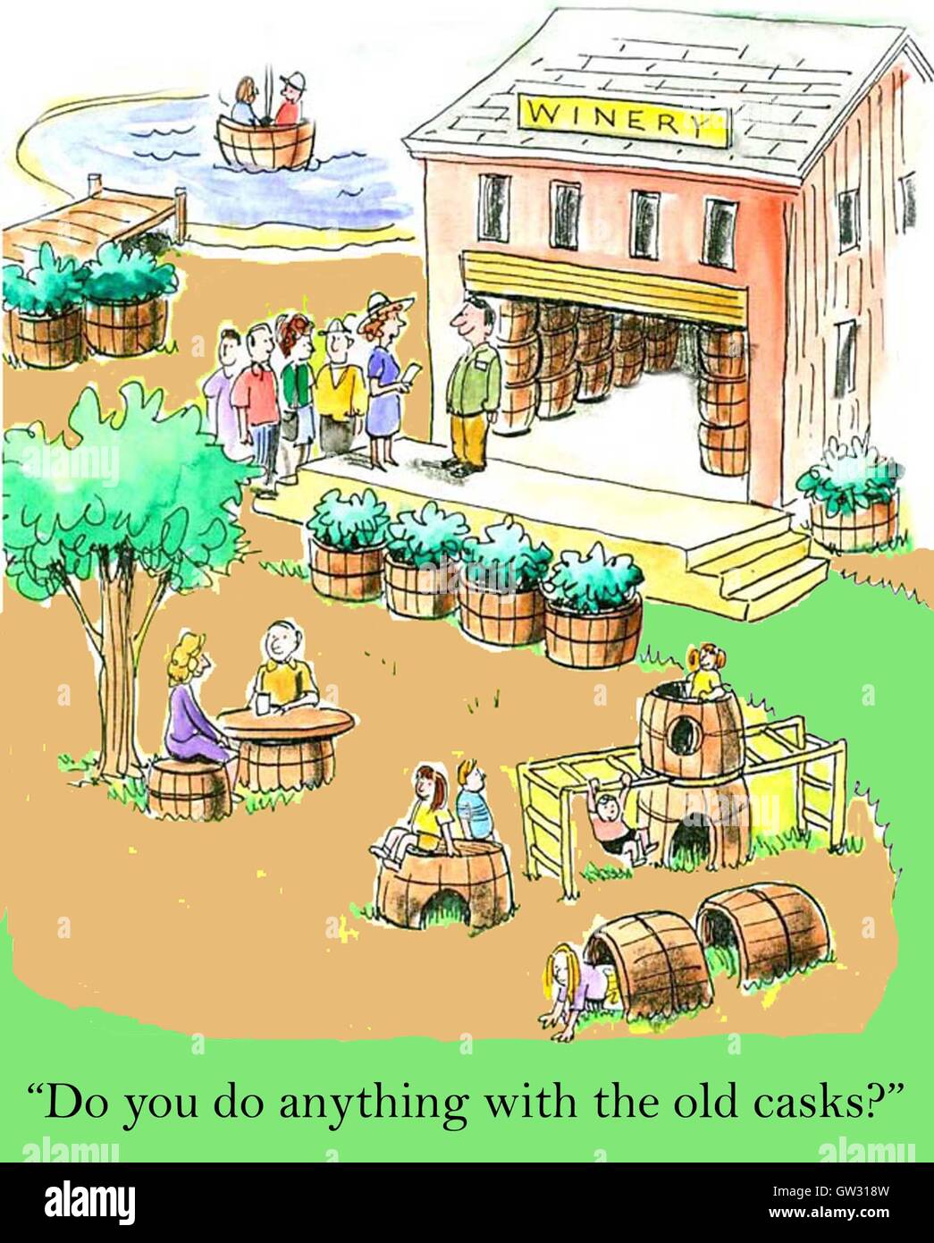 Winery store cartoon hi-res stock photography and images - Alamy