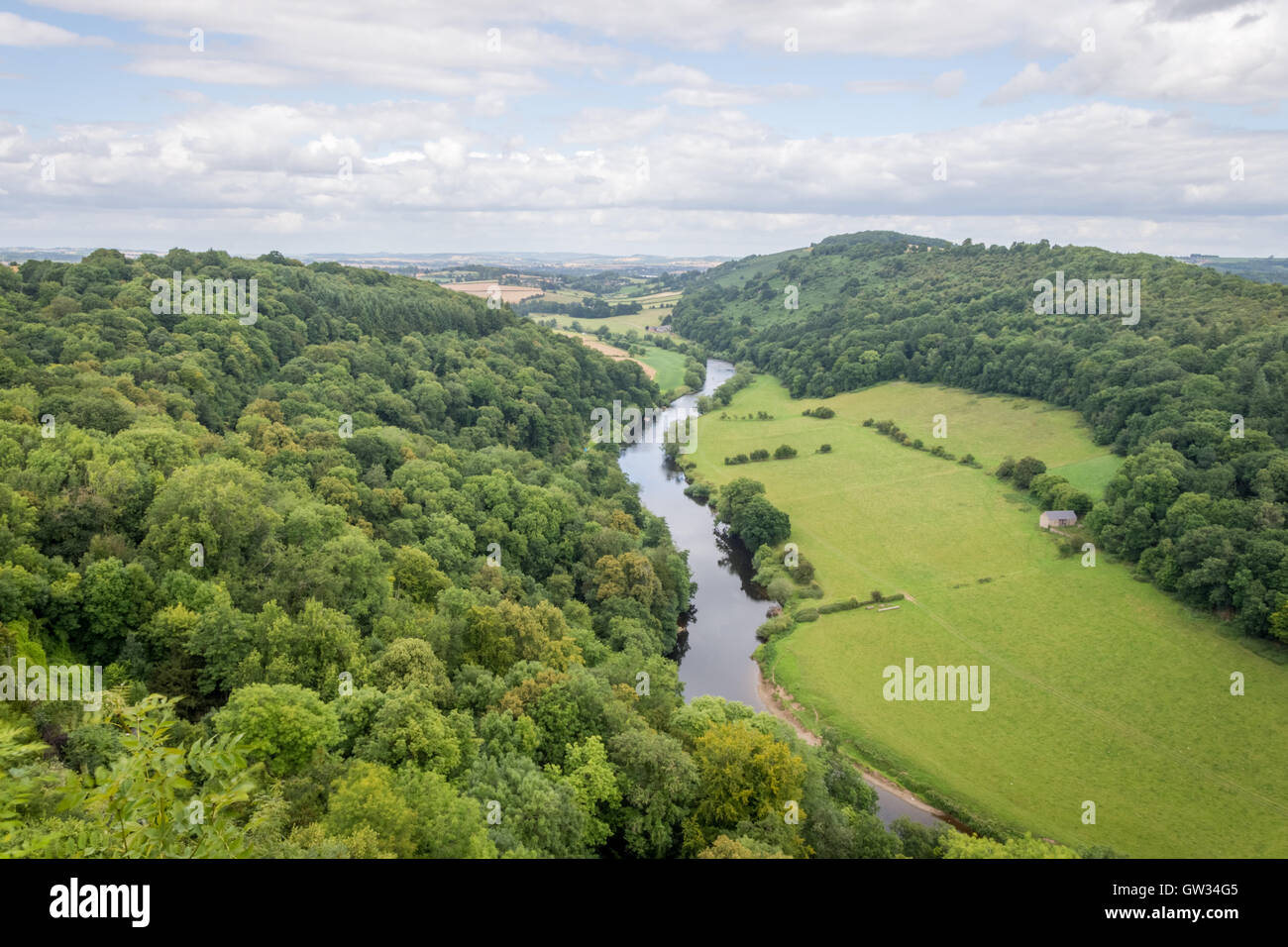 The river Wye viewing from Symond Yat rock Stock Photo - Alamy