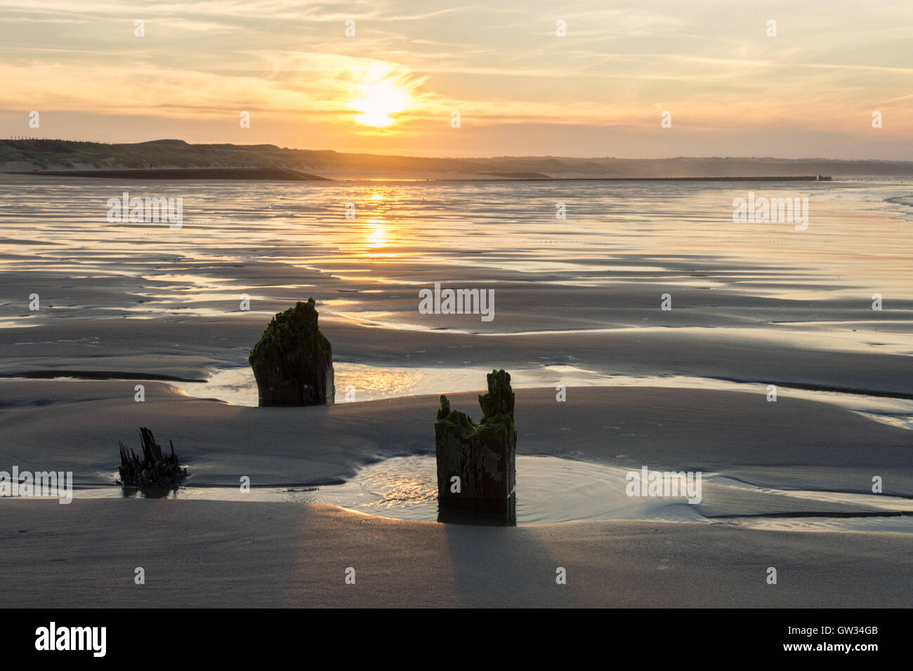 North Beach, Hartlepool, sunset Stock Photo - Alamy