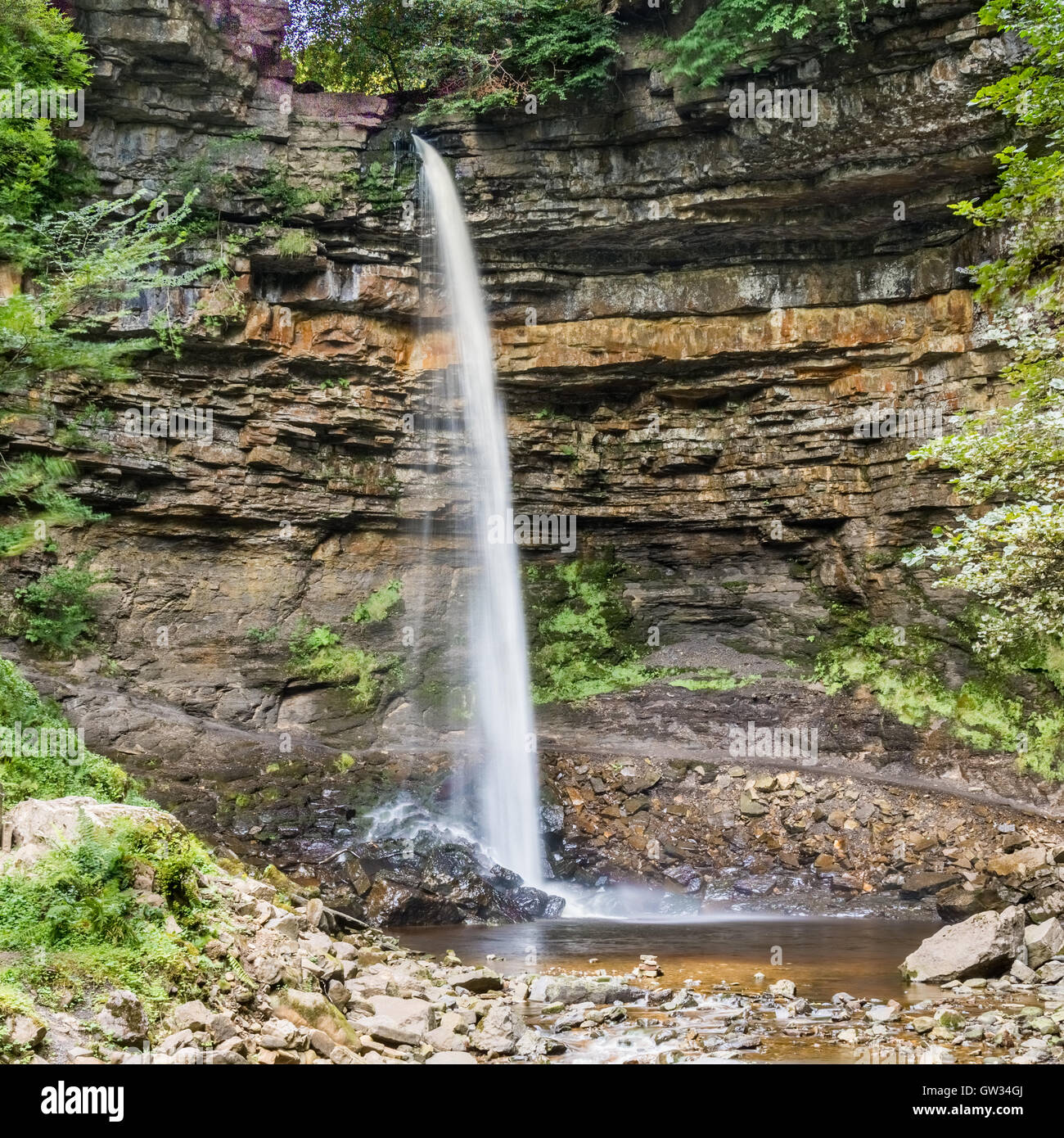 Hardraw Force, longest single drop waterfall in England outside Hawes ...
