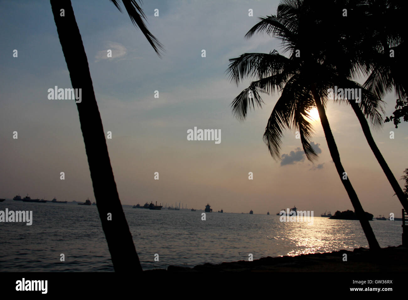 Sentosa Beach Sunset