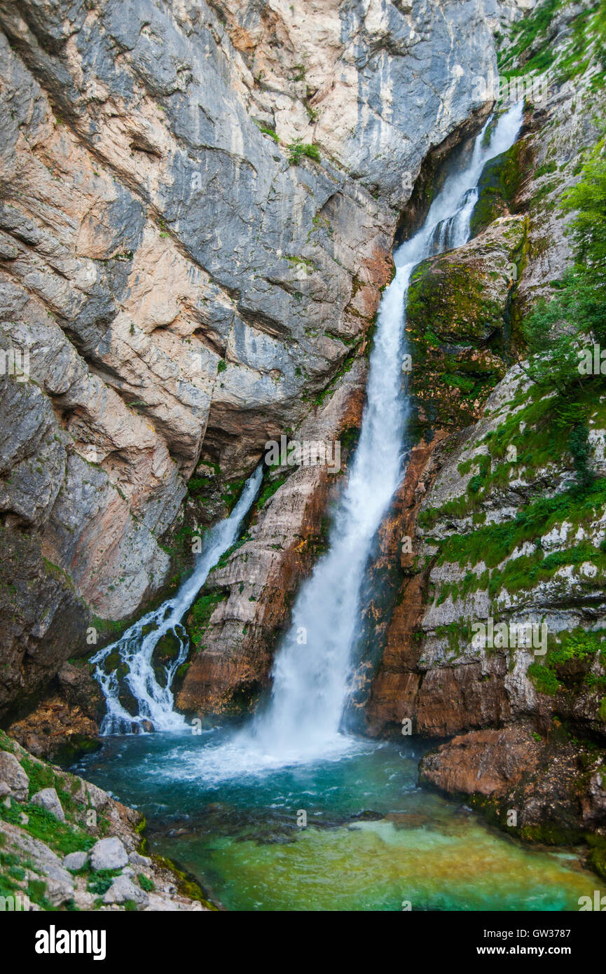 Savica waterfall, Slovenia Stock Photo - Alamy