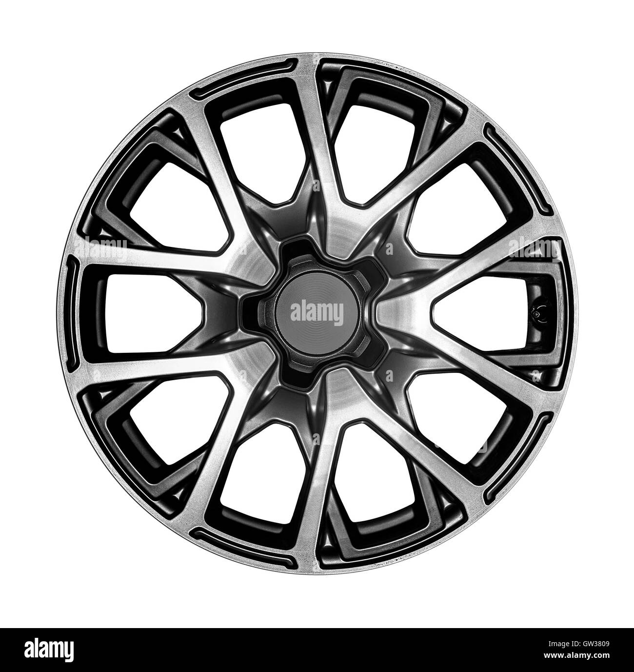 Car wheel. Alloy wheel for a car on a white background Stock Photo - Alamy