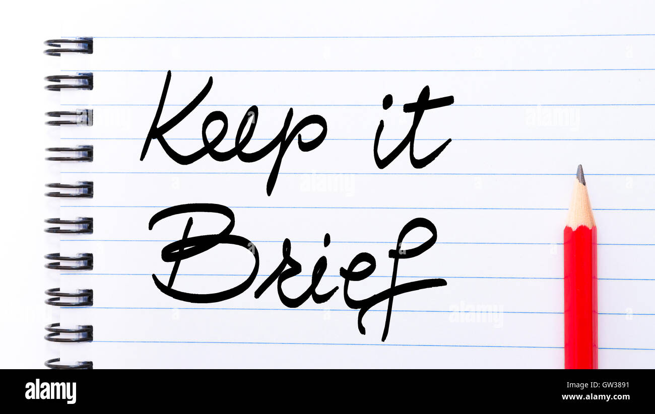 Brief note hi-res stock photography and images - Alamy