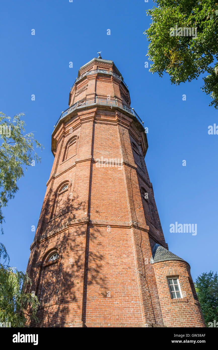Historical tower Alter Turm in the center of Papenburg, Germany Stock ...