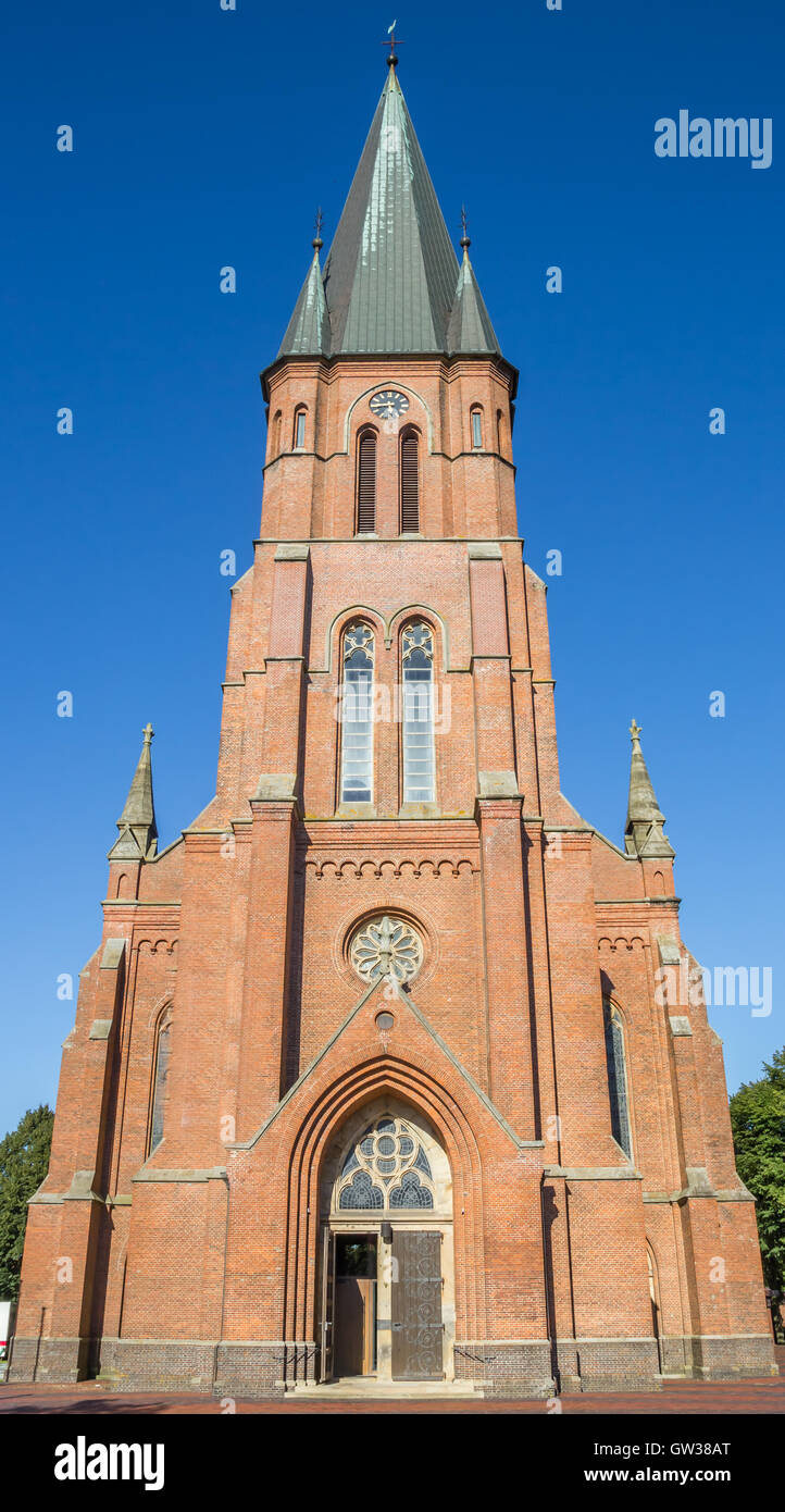 St. Antonius church in the historical center of Papenburg, Germany ...