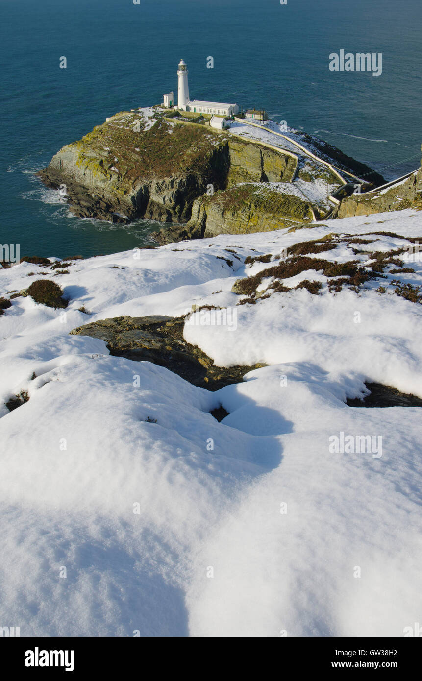 South Stack in Winter Stock Photo - Alamy