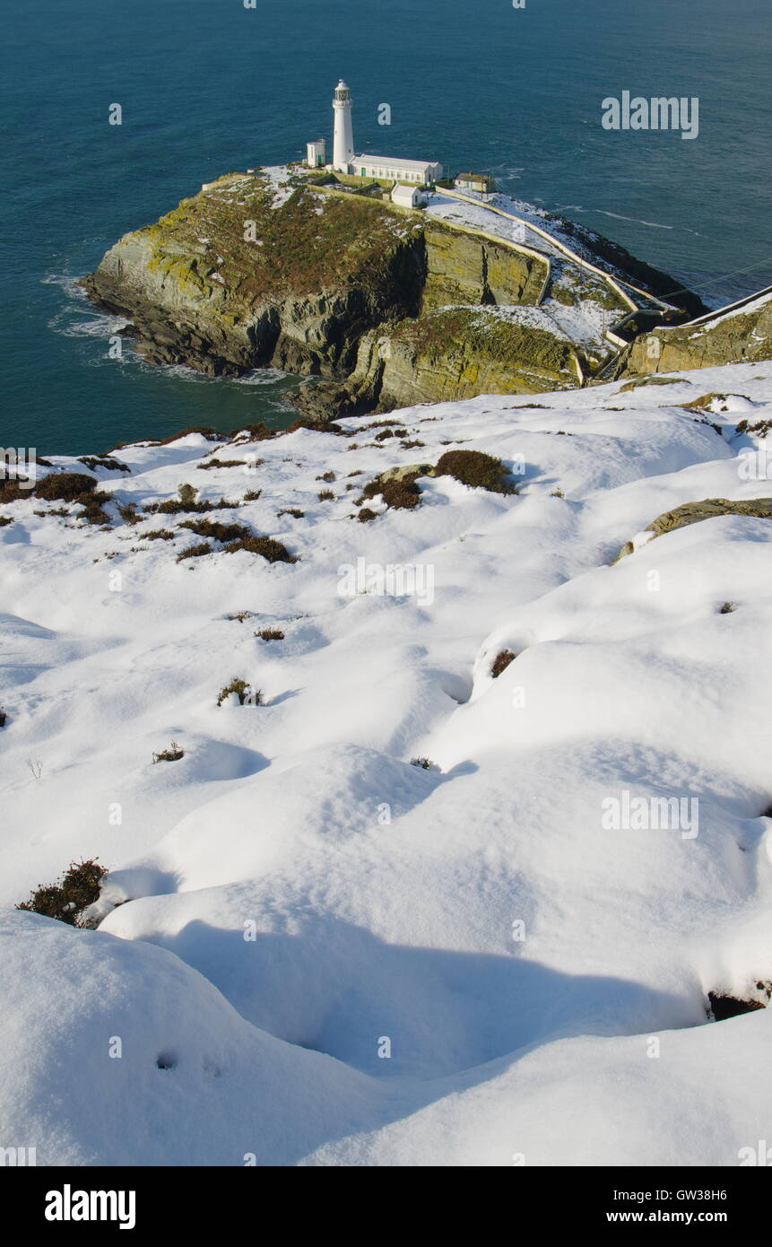 South Stack in Winter Stock Photo - Alamy