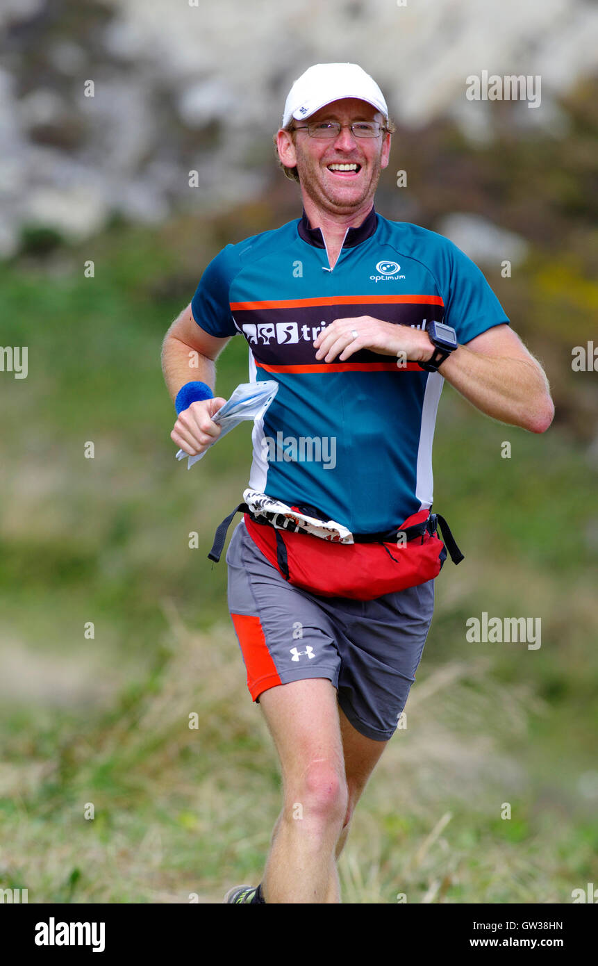 Runners, Ring o Fire, Ultra Marathon, Anglesey Stock Photo - Alamy