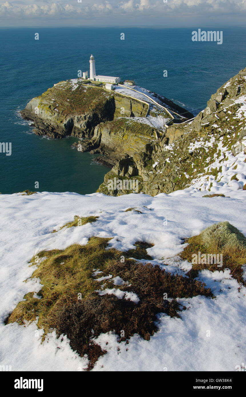 South Stack in Winter Stock Photo - Alamy