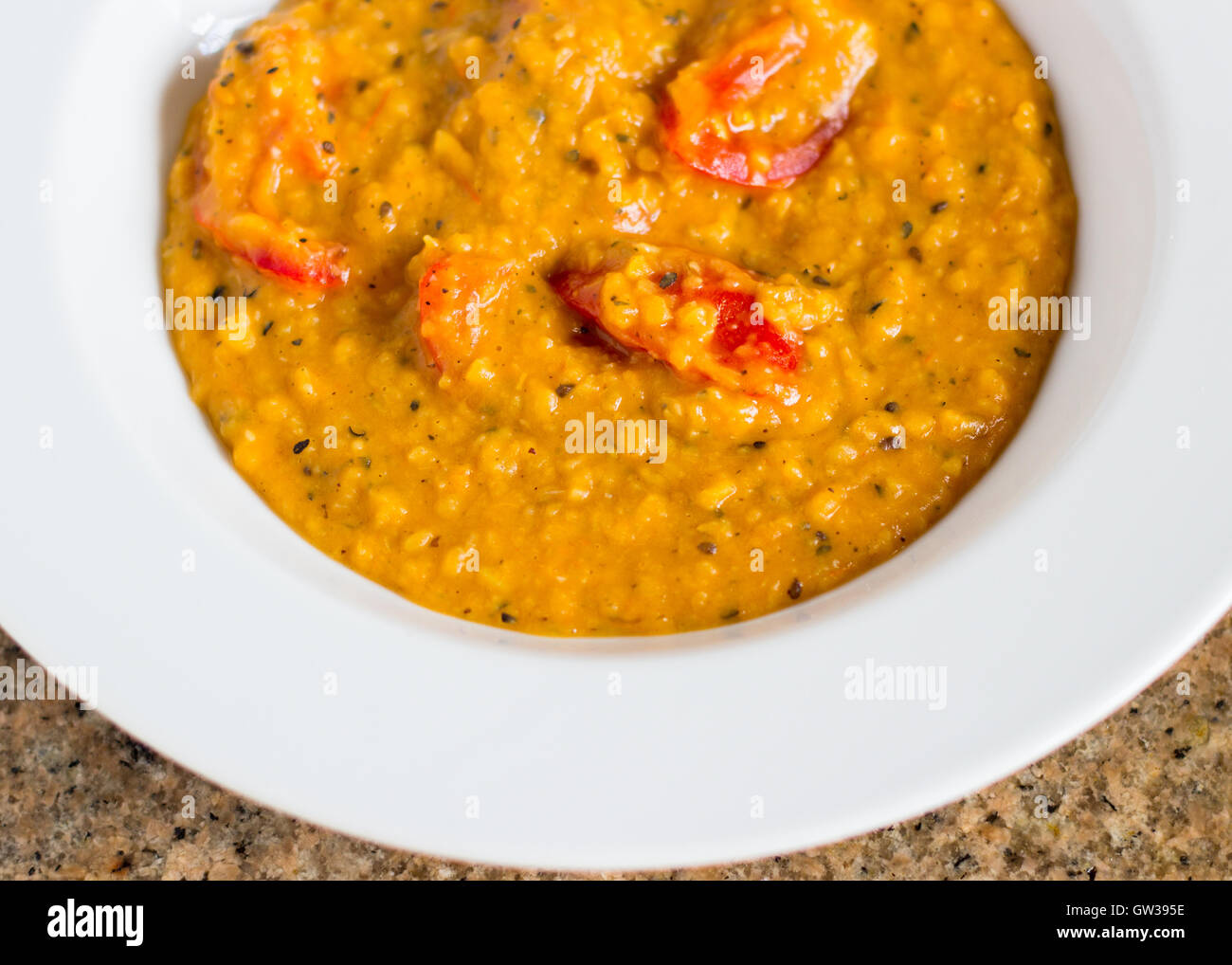 Dhal with tomatoes Stock Photo - Alamy
