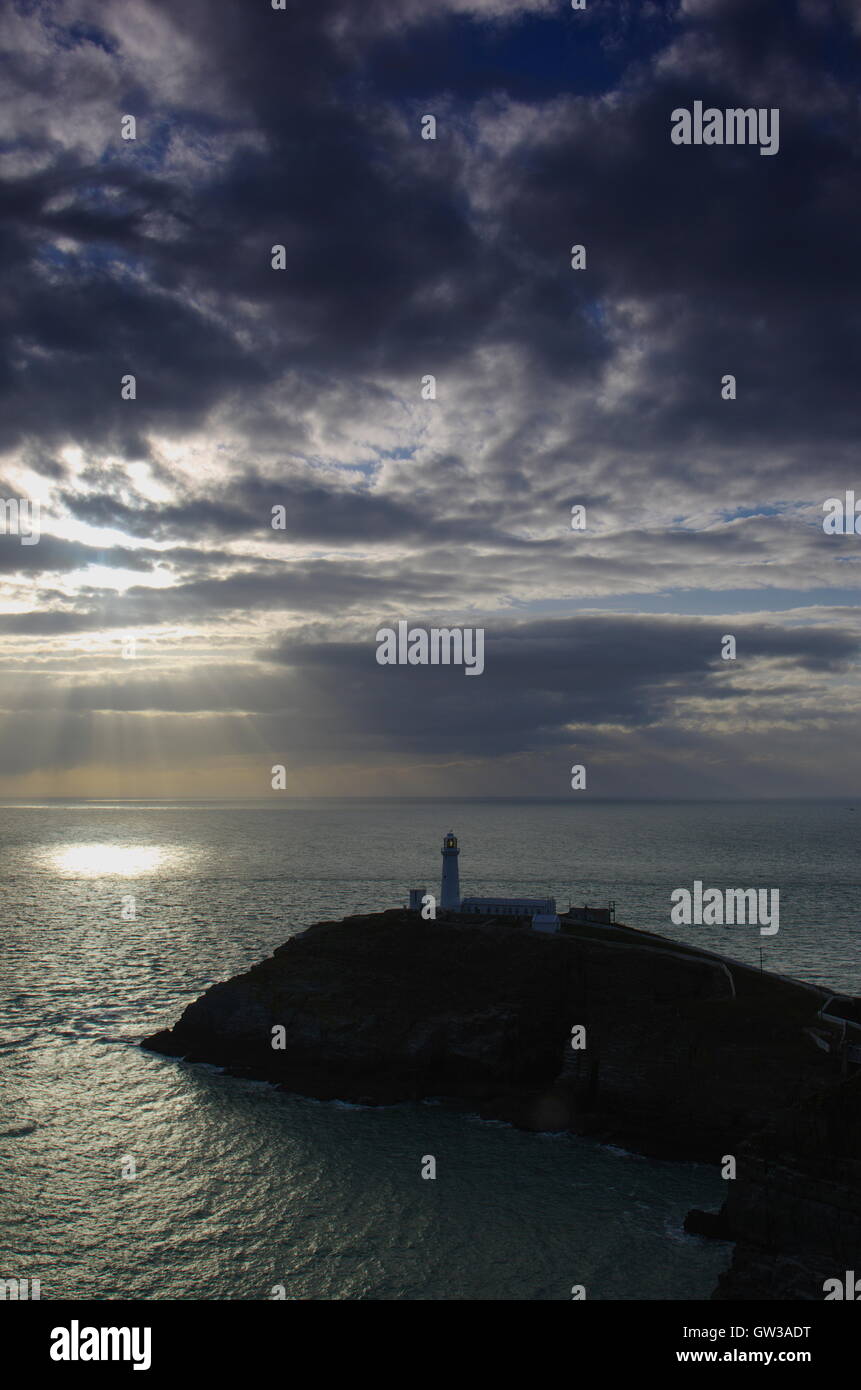 South Stack Lighthouse, Holyhead, North Wales, United Kingdom Stock ...