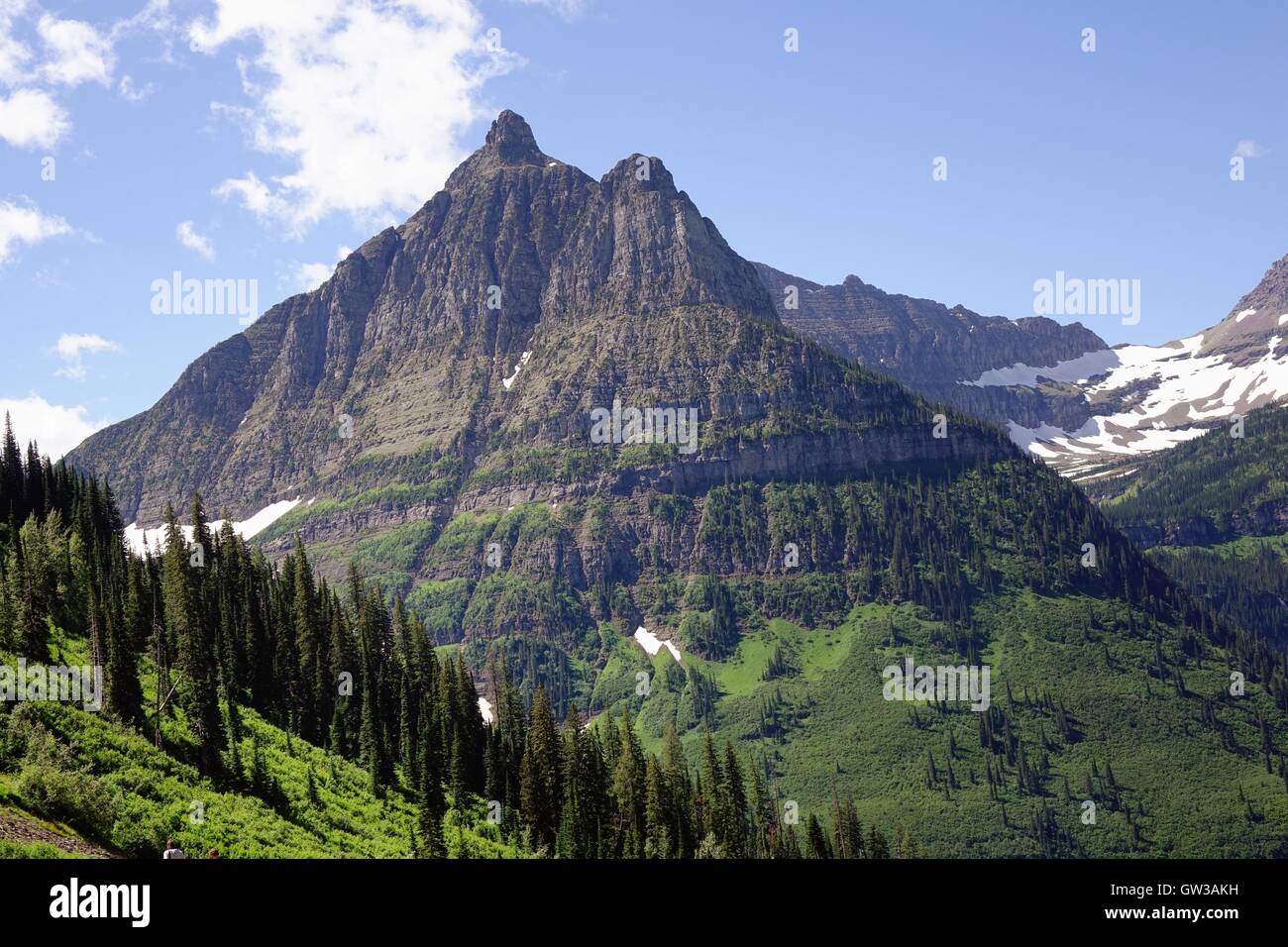 Mountain scene, Glacier National Park, Montana Stock Photo - Alamy