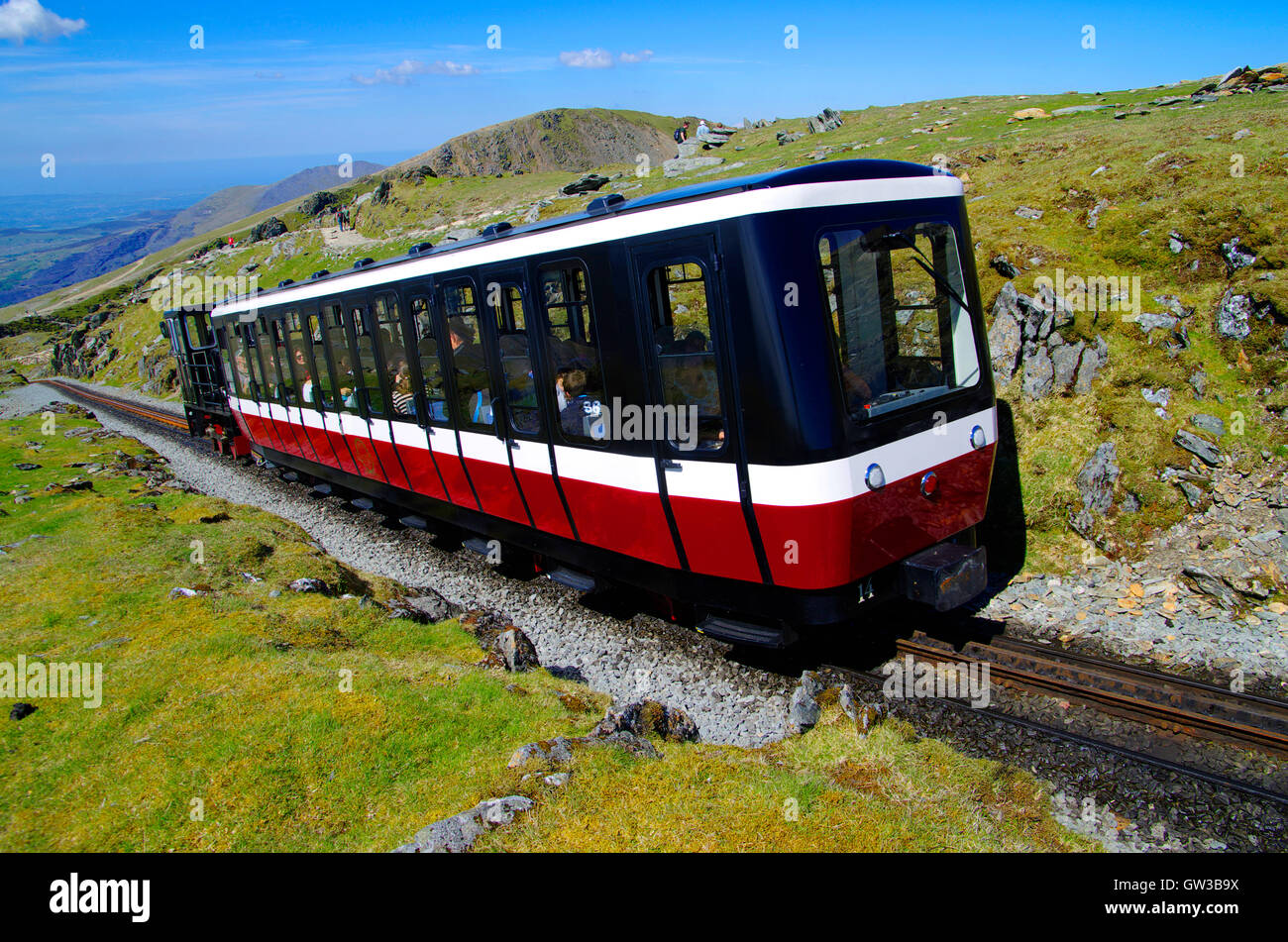 Snowdon Mountain Railway, Yr Wyddfa, North Wales, United Kingdom Stock ...