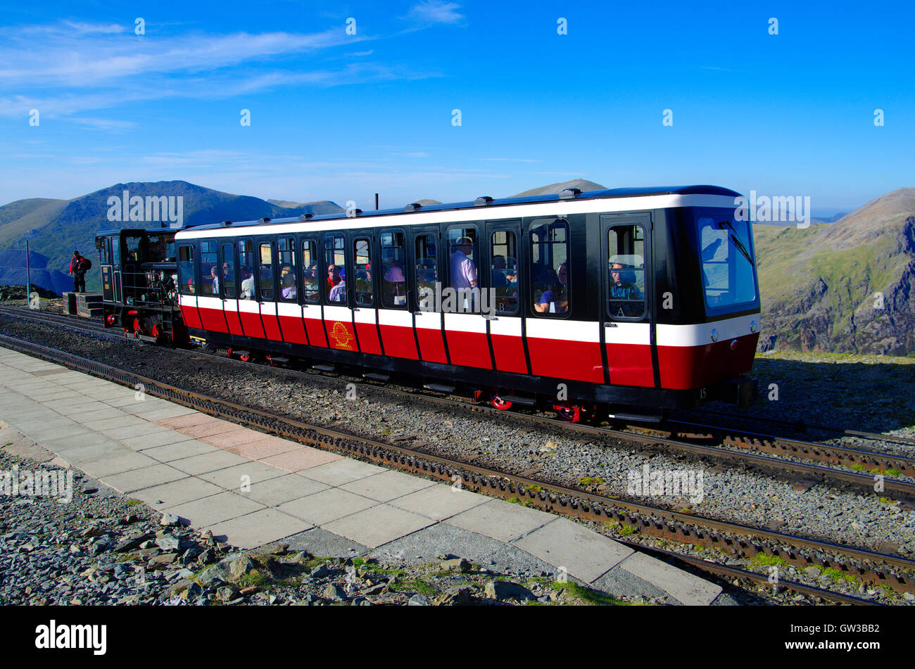 Snowdon Mountain Railway Stock Photo - Alamy