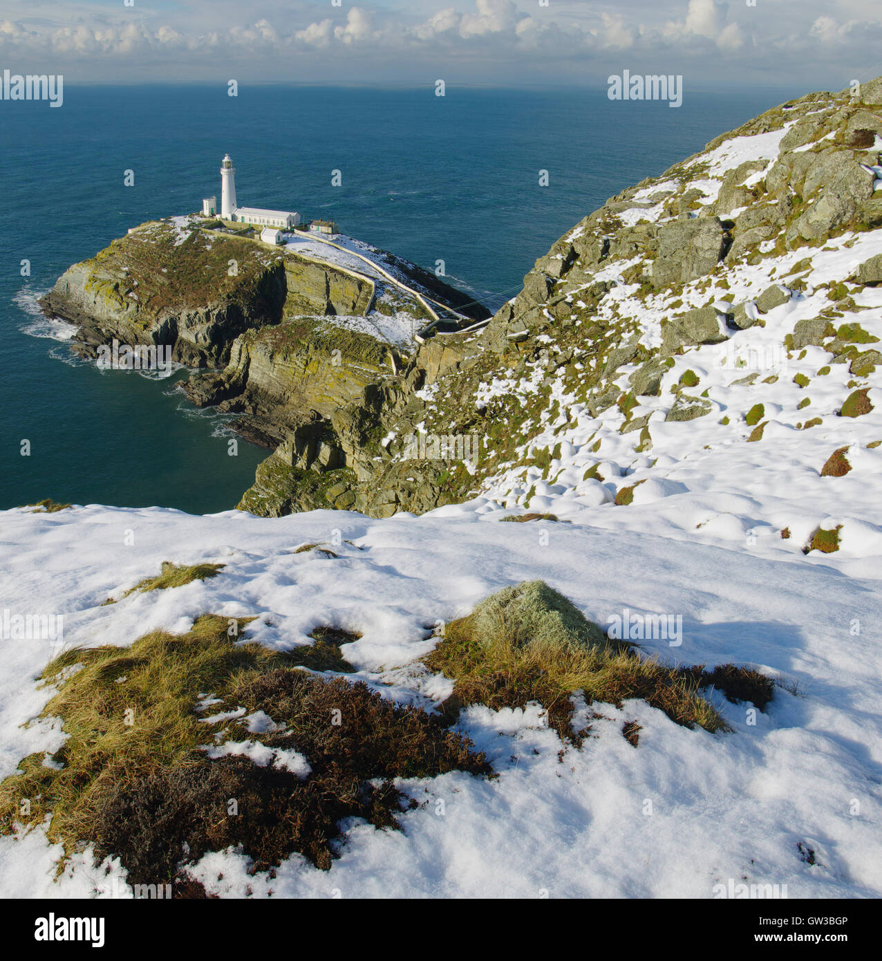 South Stack in Winter Stock Photo - Alamy