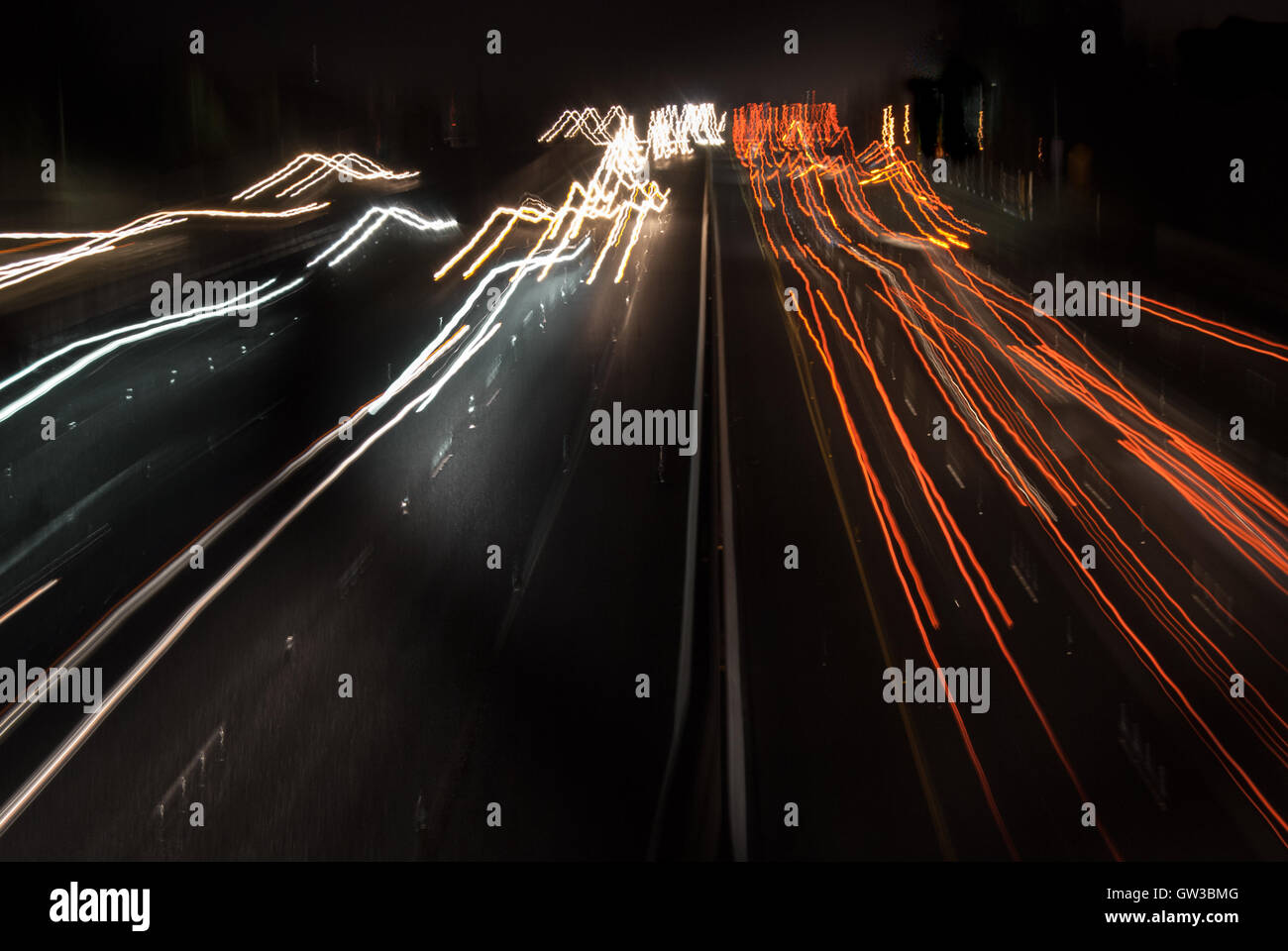 freeway headlights and tail lights Stock Photo - Alamy