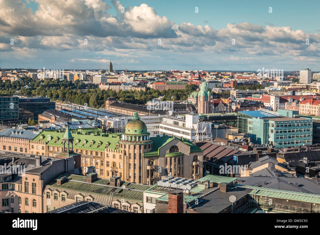 Panoramic view of Helsinki Finland Stock Photo - Alamy