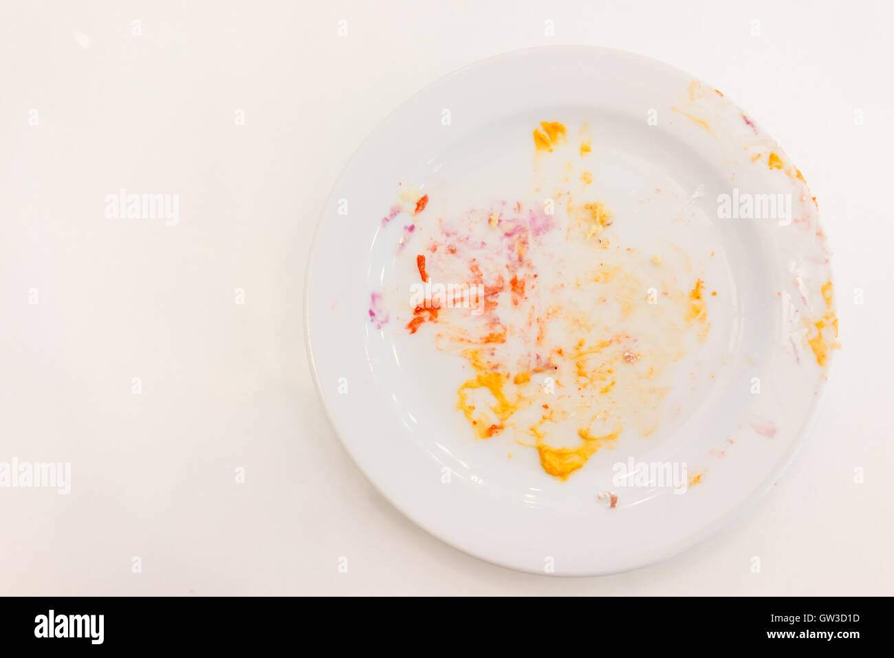 Empty plate food dirty hi-res stock photography and images - Alamy