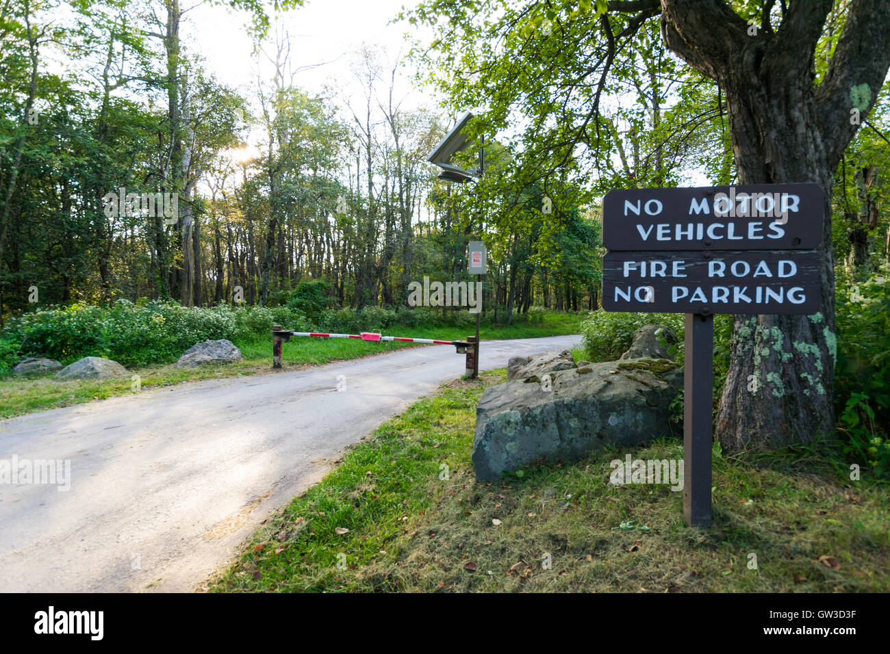 Big Meadow on Overlook Drive Shenandoah National Park, Virginia Stock ...