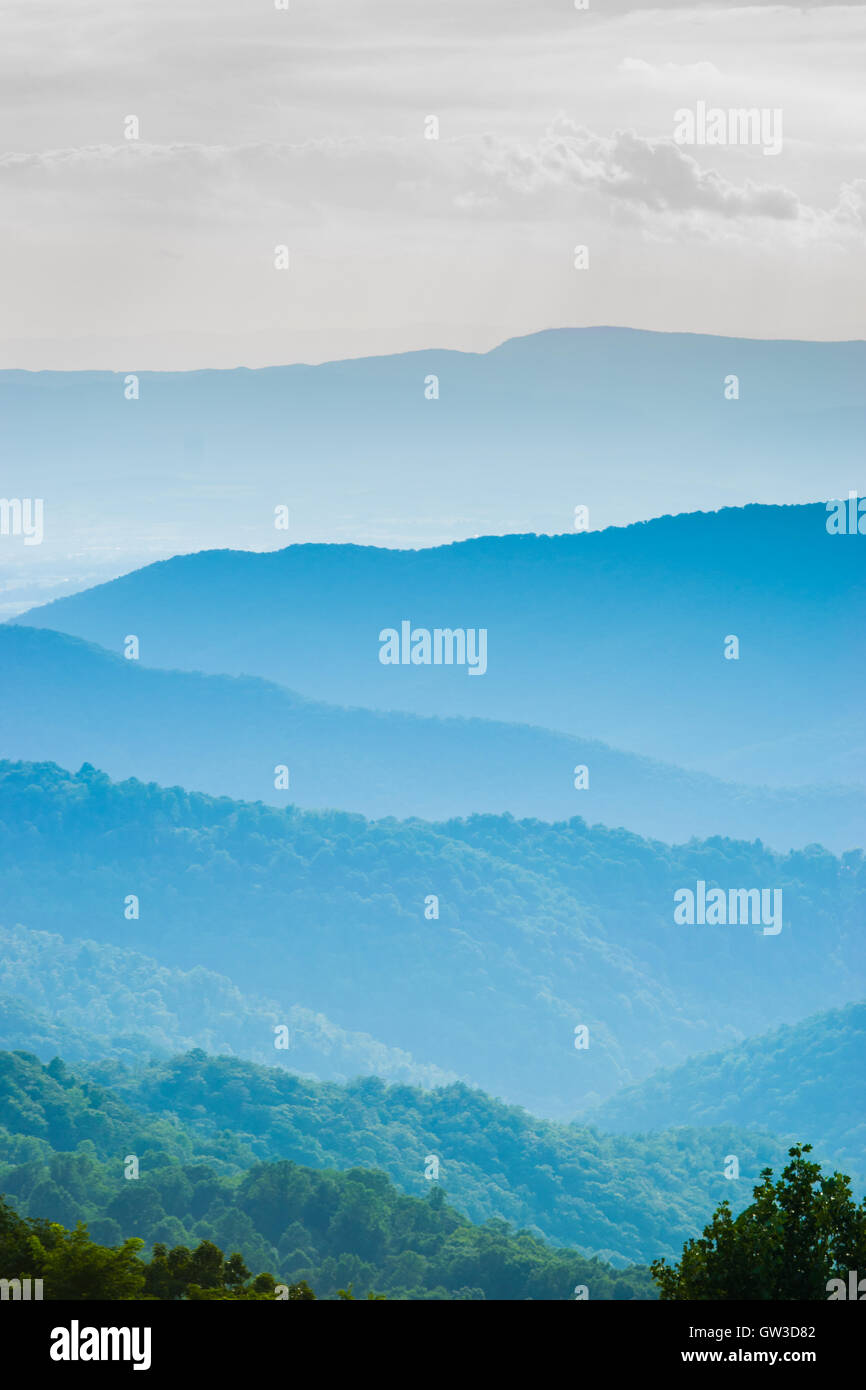 Scenic Summer Landscape on Overlook Drive Shenandoah National Park, Virginia Stock Photo - Alamy