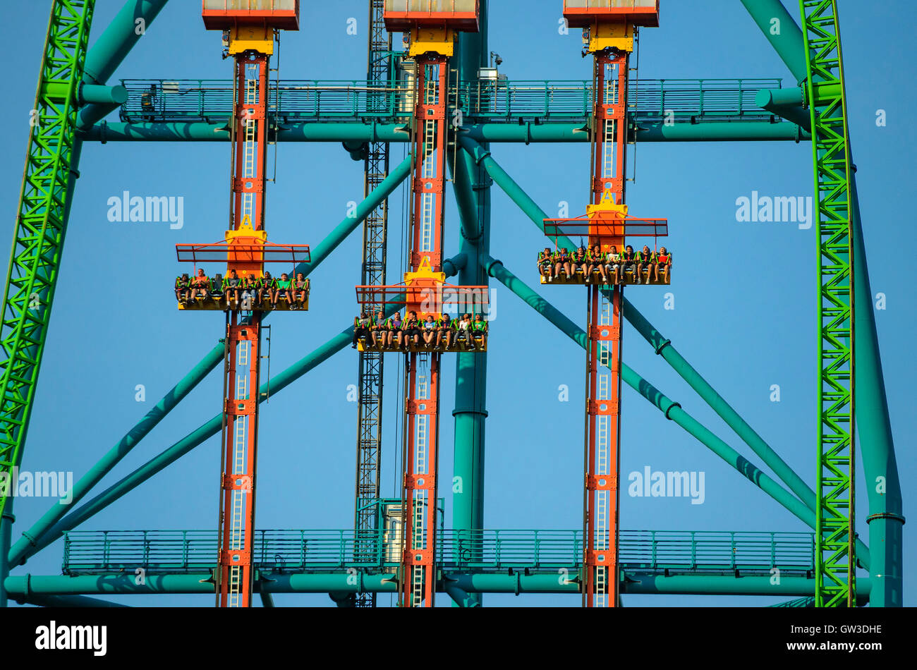 The Beautiful Six Flags Great Adventure Amusement Park New Jersey