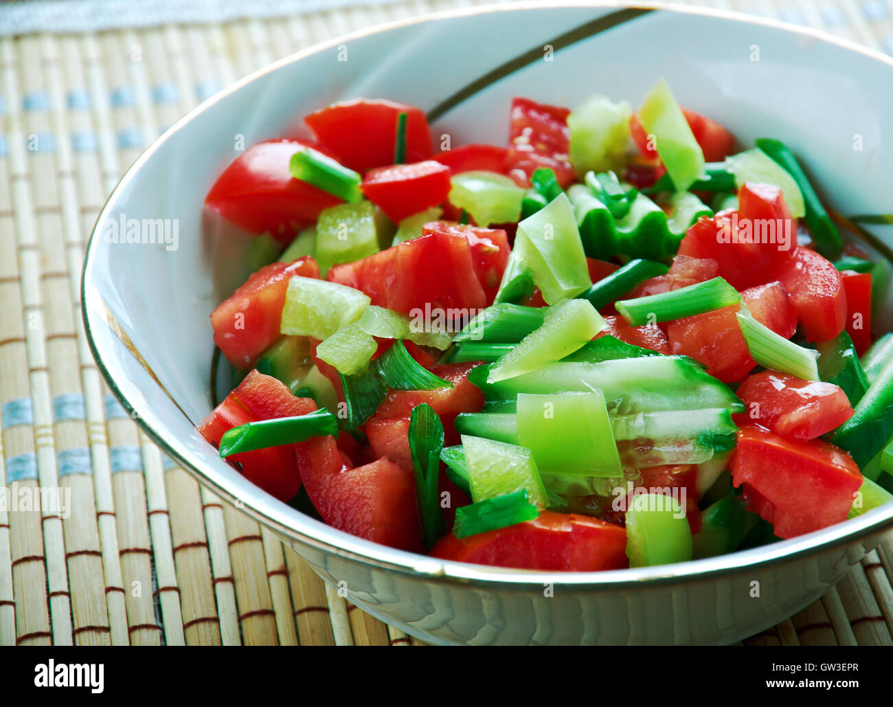 Gazan Dagga - Palestinian vegetable salad Stock Photo - Alamy