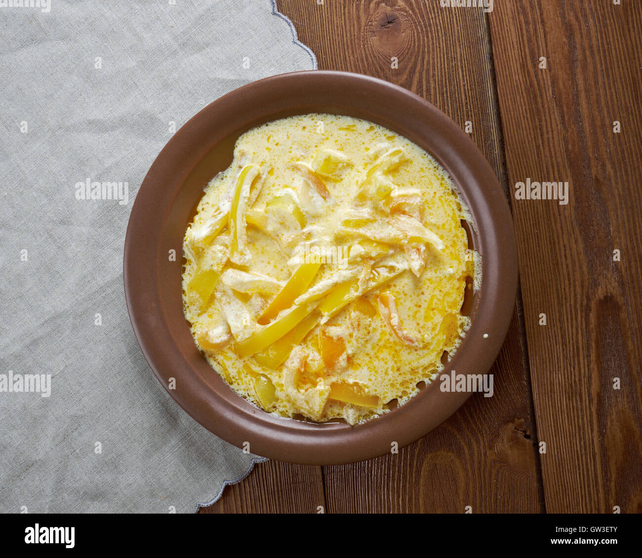 Chili Cheese Stew Ema Datshi.bhutanese cuisine Stock Photo - Alamy