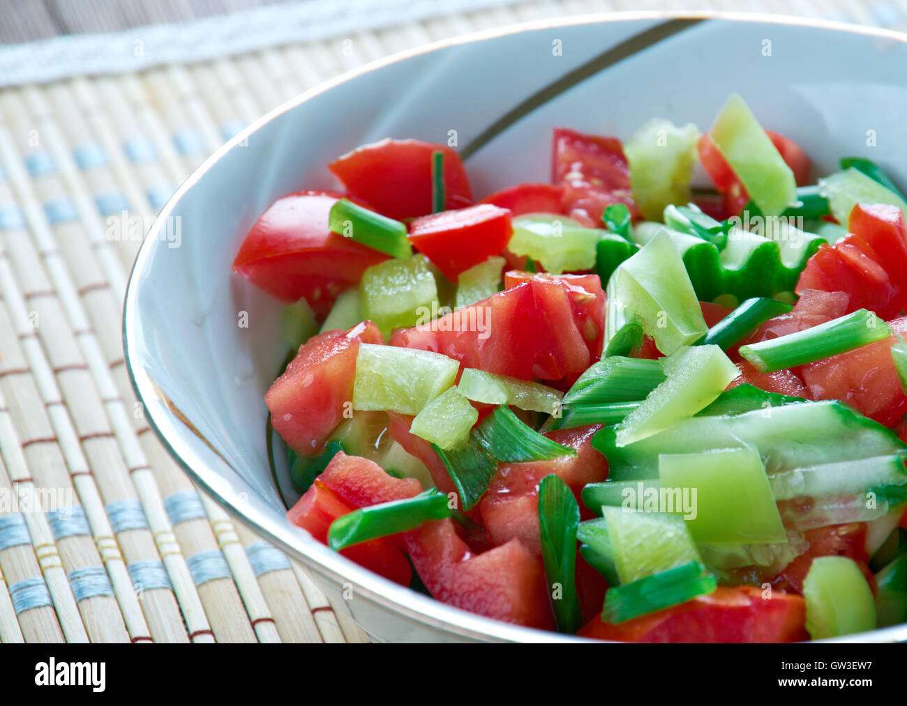 Gazan Dagga - Palestinian vegetable salad Stock Photo - Alamy
