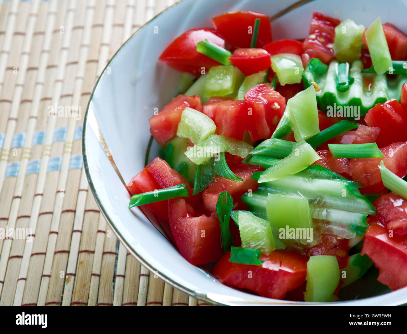 Gazan Dagga - Palestinian vegetable salad Stock Photo - Alamy