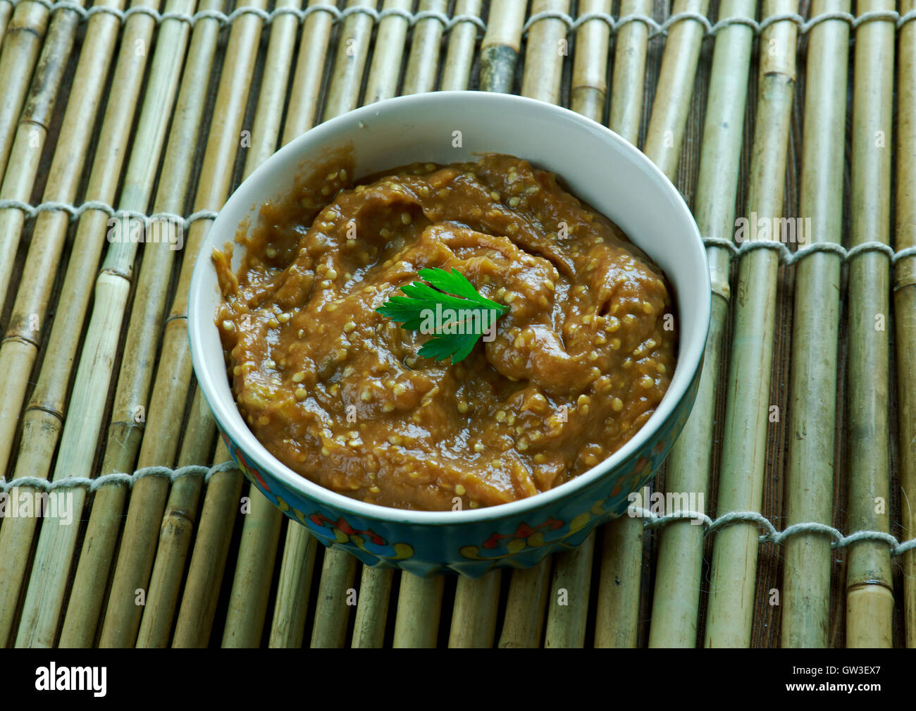 Eggplant dip hi-res stock photography and images - Alamy