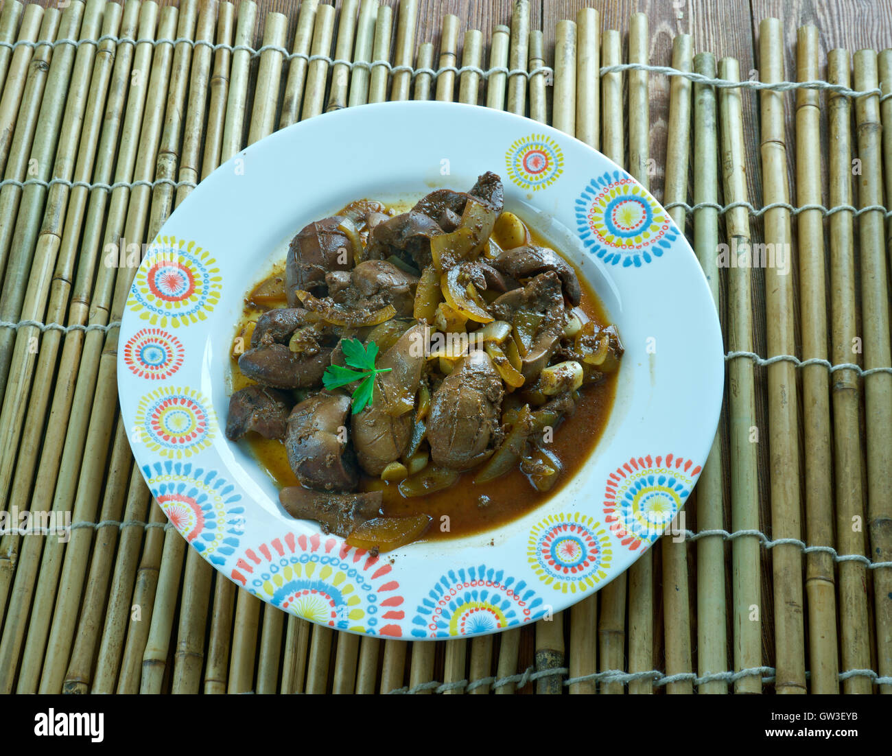 Mutton kidney roasted.Uighur dish Central Asian cuisine Stock Photo - Alamy