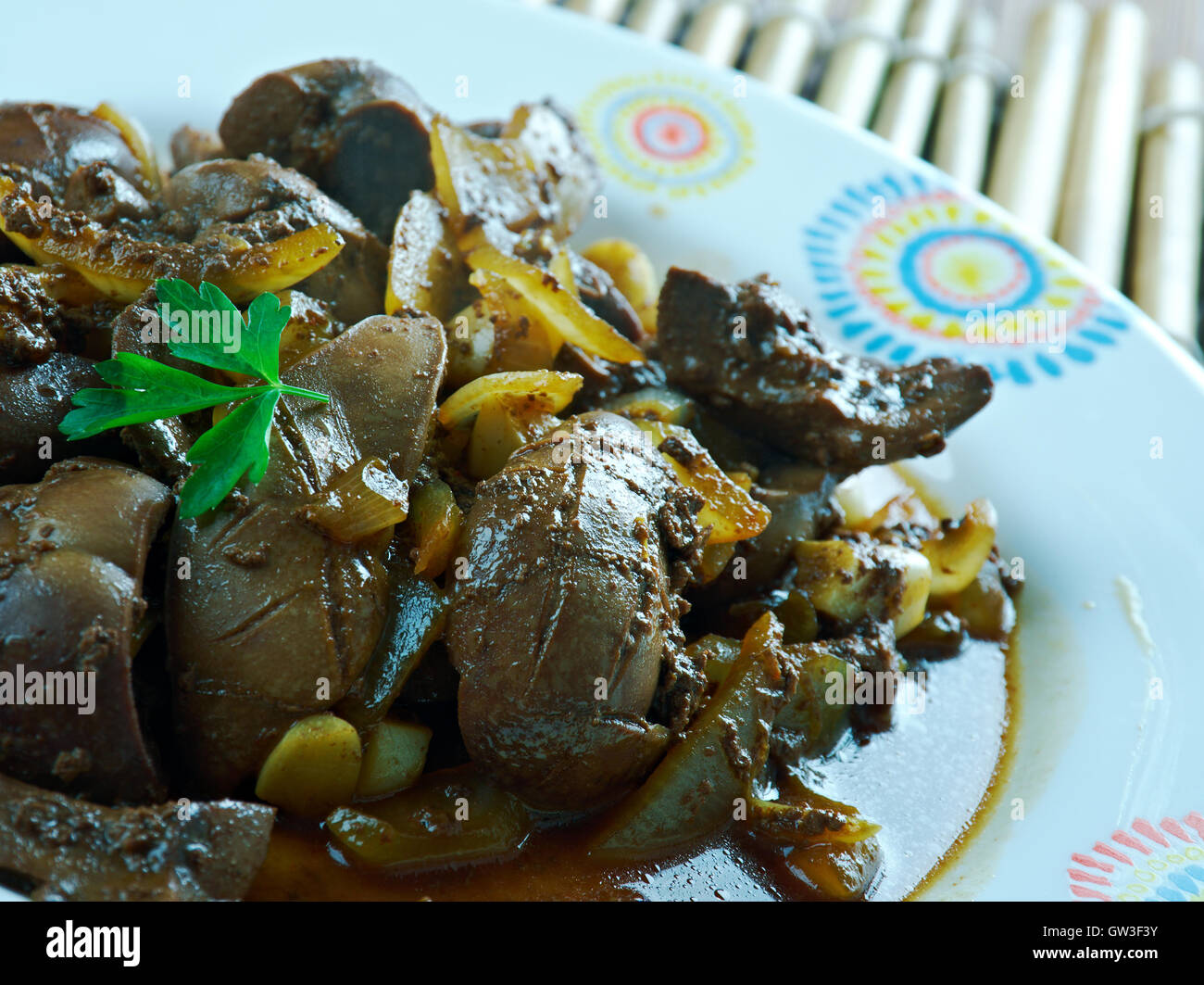 Mutton kidney roasted.Uighur dish Central Asian cuisine Stock Photo - Alamy