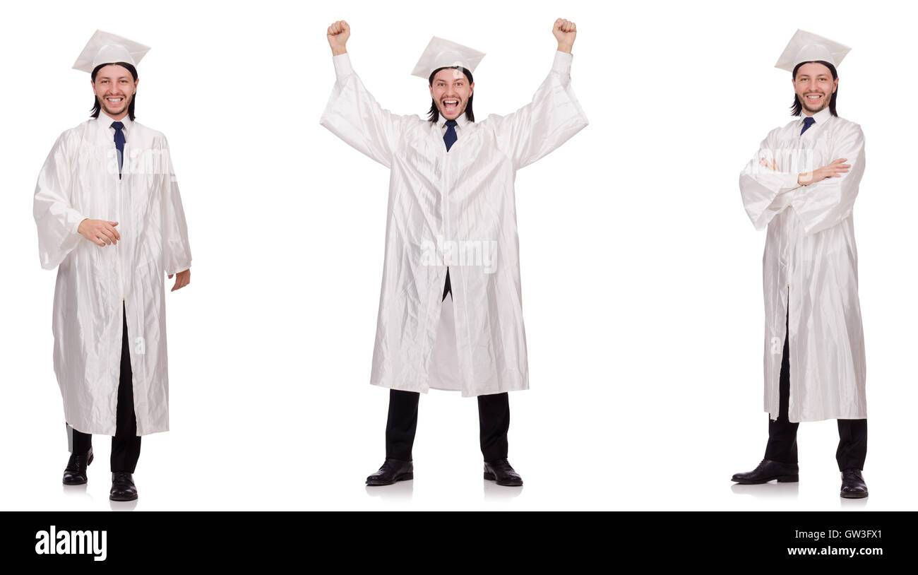 Young man ready for university graduation Stock Photo - Alamy