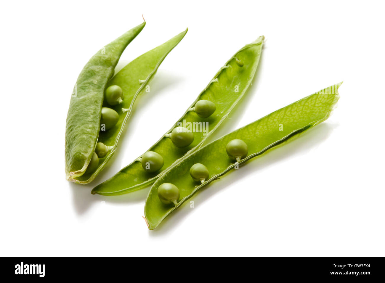 green peas isolated over white background Stock Photo - Alamy